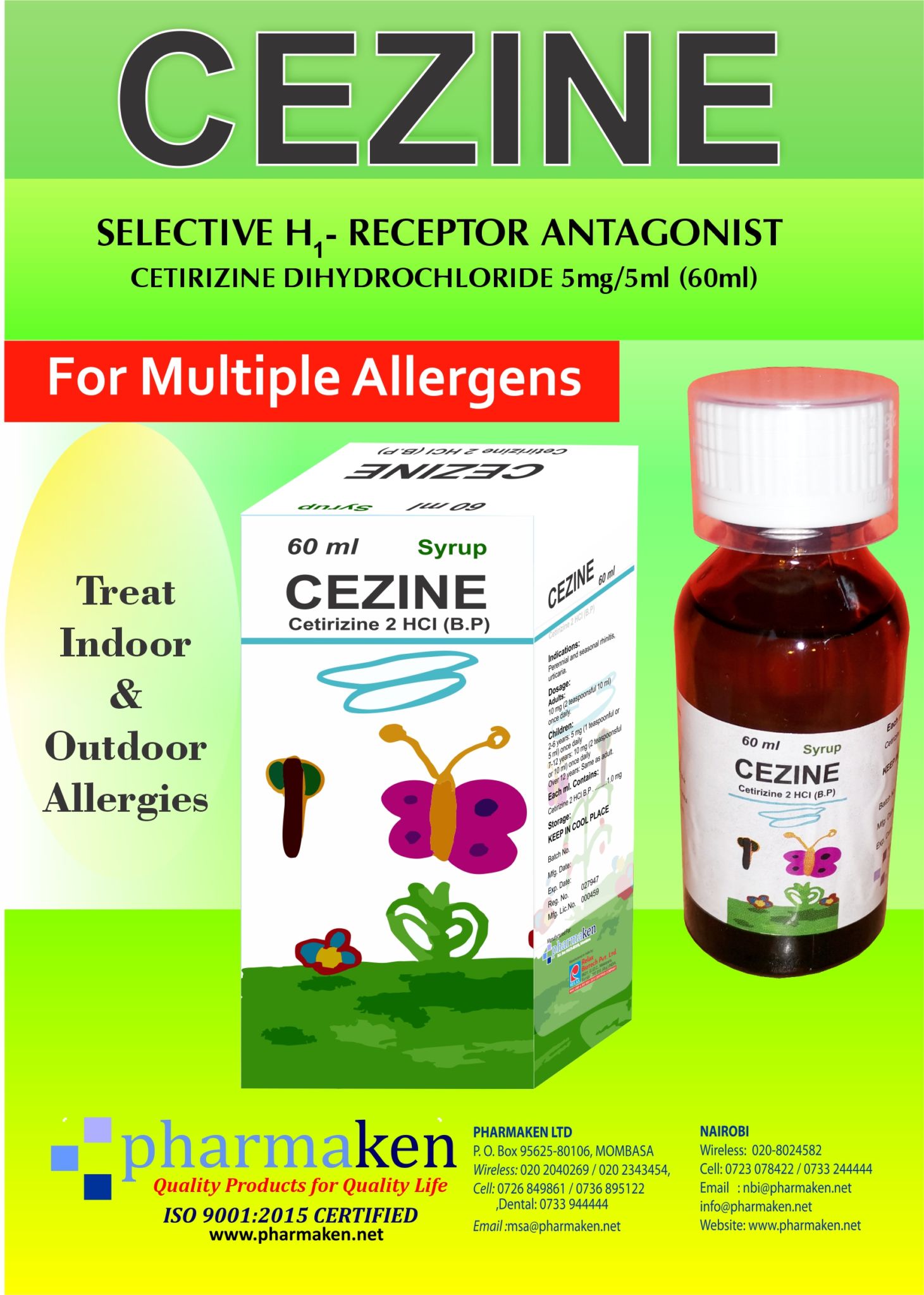 Cezine Syrup - Pharmaken Ltd